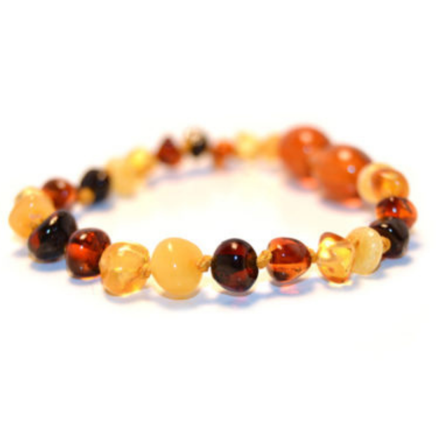 Buy the Baltic Amber Teething Ankle Bracelet (Mixed) from Babies-R-Us ...